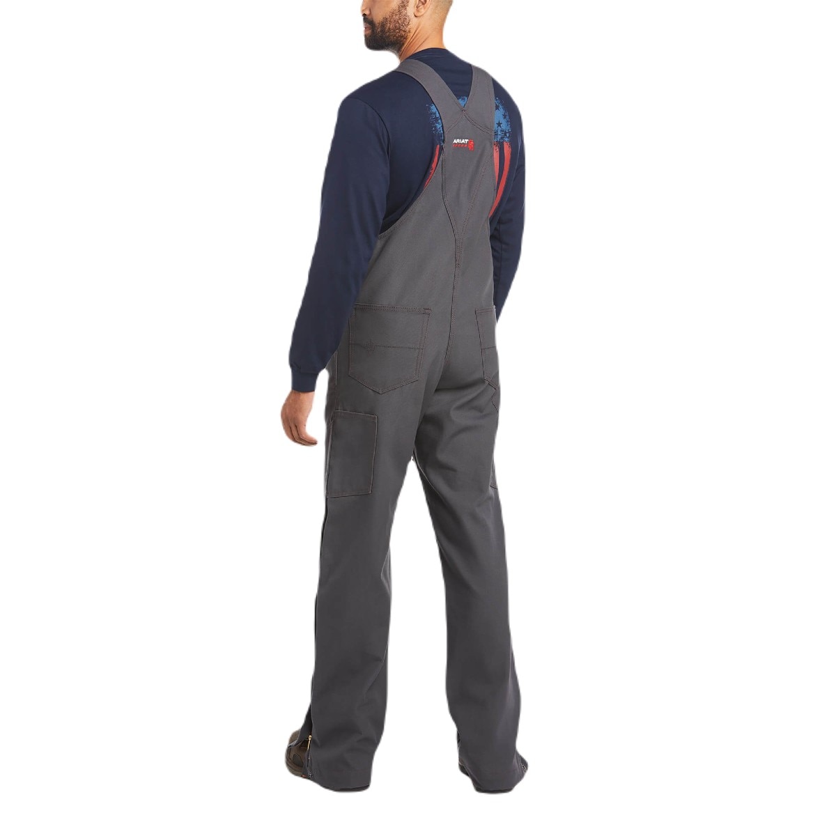 Ariat FR Canvas Unlined Bibs in Iron Gray