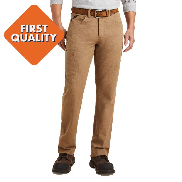 Ariat FR M4 Relaxed Crossfire Straight Pant in Khaki