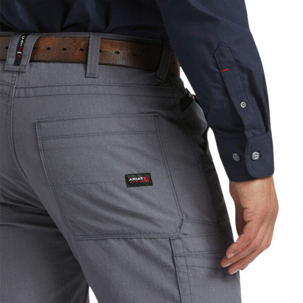 Ariat FR M5 DuraLight Ripstop Stackable Straight Leg Pant in Gray