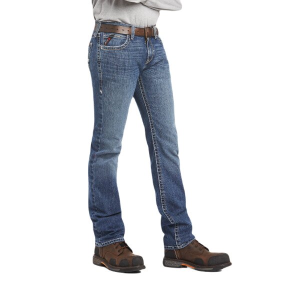 Ariat FR M7 Slim DuraStretch Adkins Stackable Straight Leg Jean in Slate
